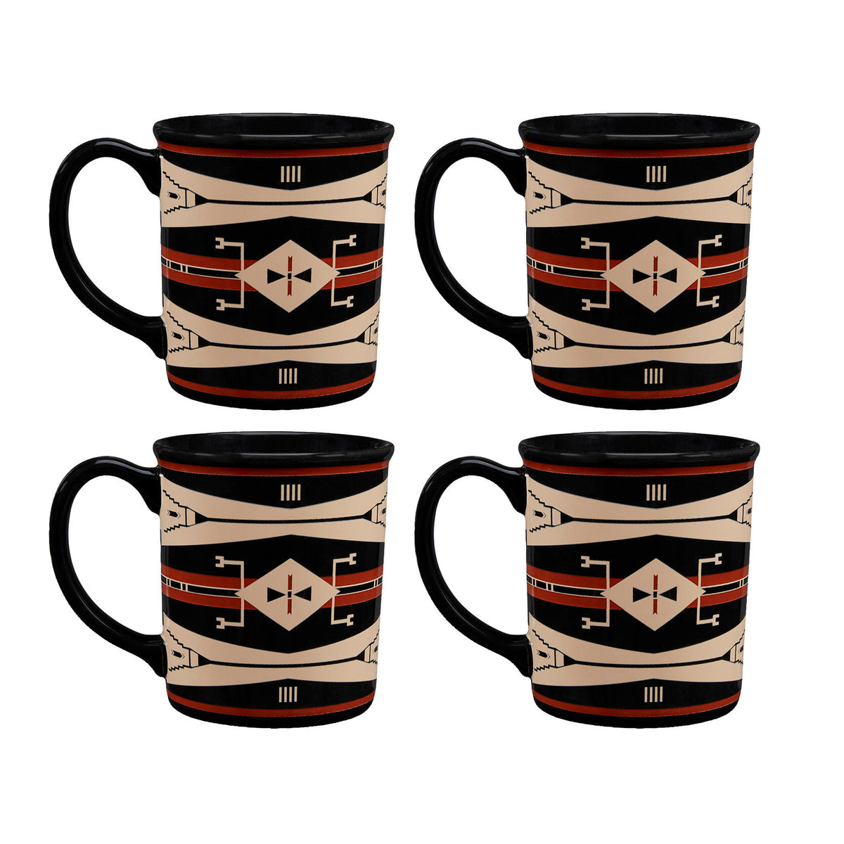 Pendleton Native American College Fund 12 oz Mug Set of 4- 3 styles to ...